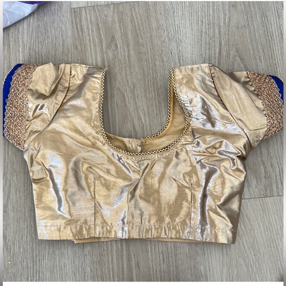 Tops | Gold Crop Top | Poshmark